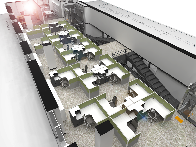사무실책상 배치도 3D로 받는 방법 : 네이버 블로그
