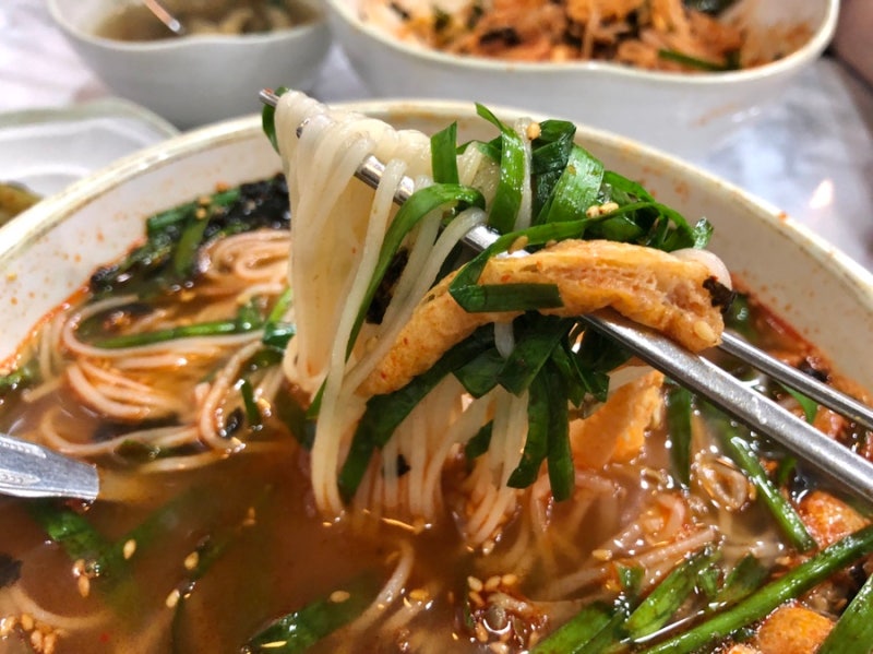 은평구 역촌동 구산역 무한리필 국수 맛집 가이오국수 본점 얼큰 부추국수 후기메뉴 가격 네이버 블로그