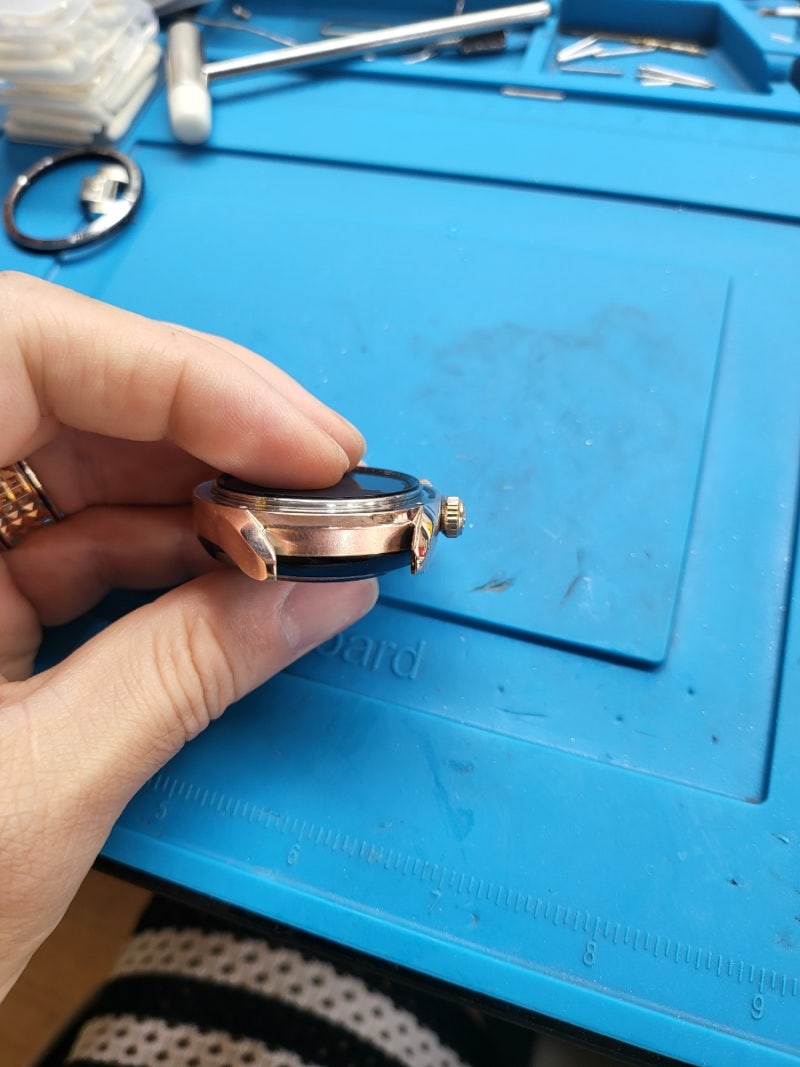 갤럭시 워치 커스텀 워치3 클래식41mm 핑크골드 도금 시공 네이버 블로그