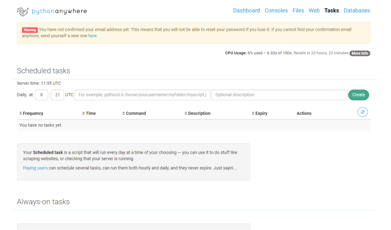 컴퓨터 꺼져도 파이썬 프로그램을 실행해주는 pythonanywhere 사용법 : 네이버 블로그