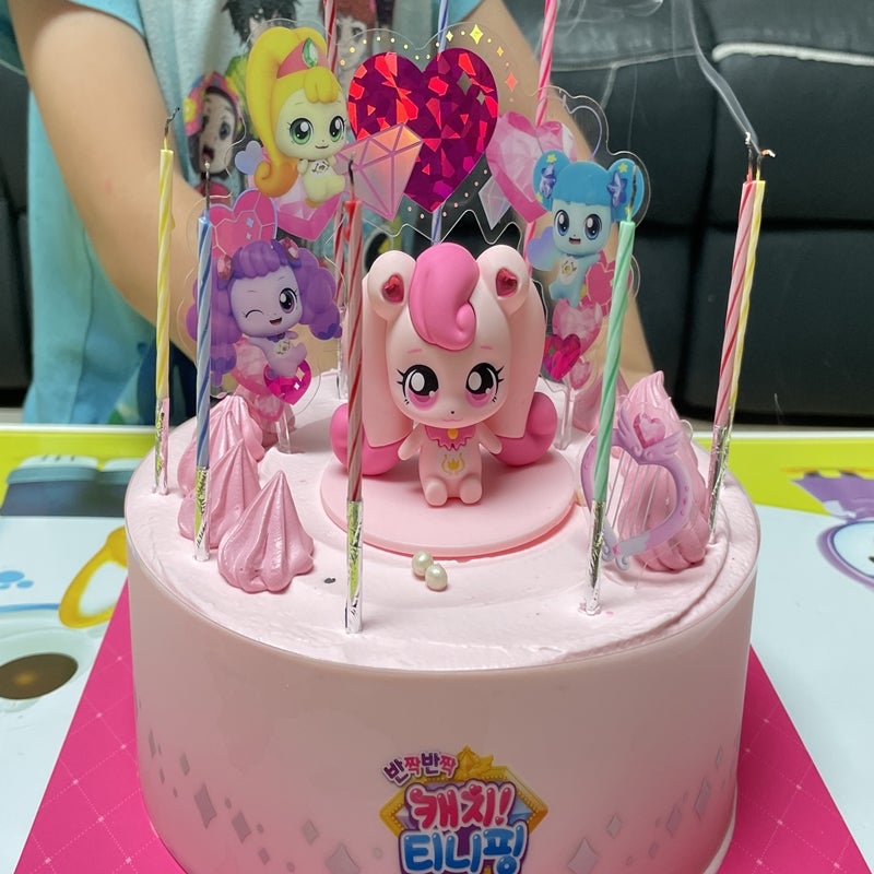 티니핑 케이크 , 뚜레쥬르 캐릭터 케이크 이쁘고 맛있네 : 네이버 블로그