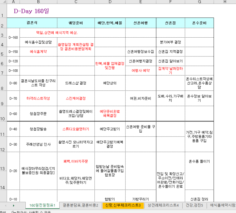 결혼준비체크리스트웨딩홀예약 필수 체크리스트 결혼비용엑셀 계산기주례없는결혼식 식순사회자멘트성혼선언문 네이버 블로그