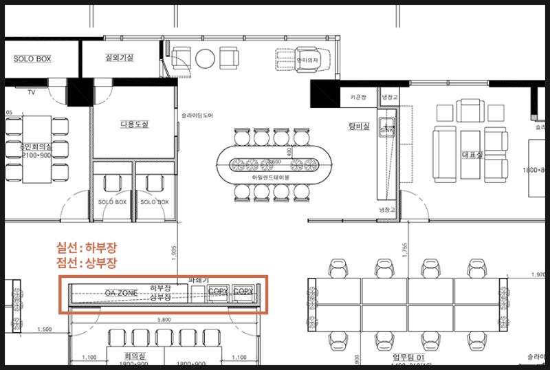 사무실배치도 : 인테리어도면 쉽게 보는 법 (feat. 도면용어) : 네이버 블로그