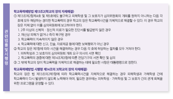학교폭력사안처리 2탄 학교장 자체해결 절차 네이버 블로그