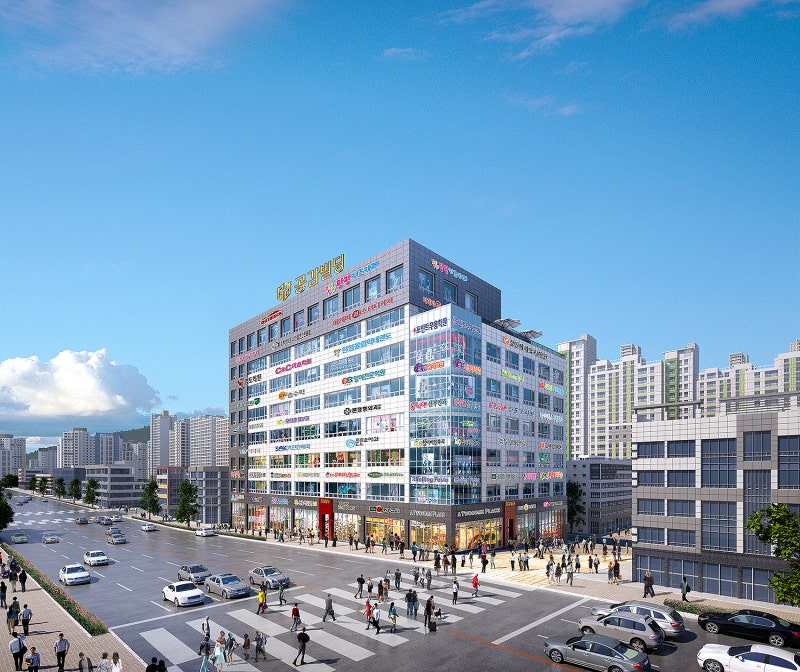 파주 운정 다율동 해오름마을 공감빌딩 1층 코너자리 프랜차이즈 창업 환영 점주님을 모십니다 카페베스킨라빈스던킨도너츠이디야