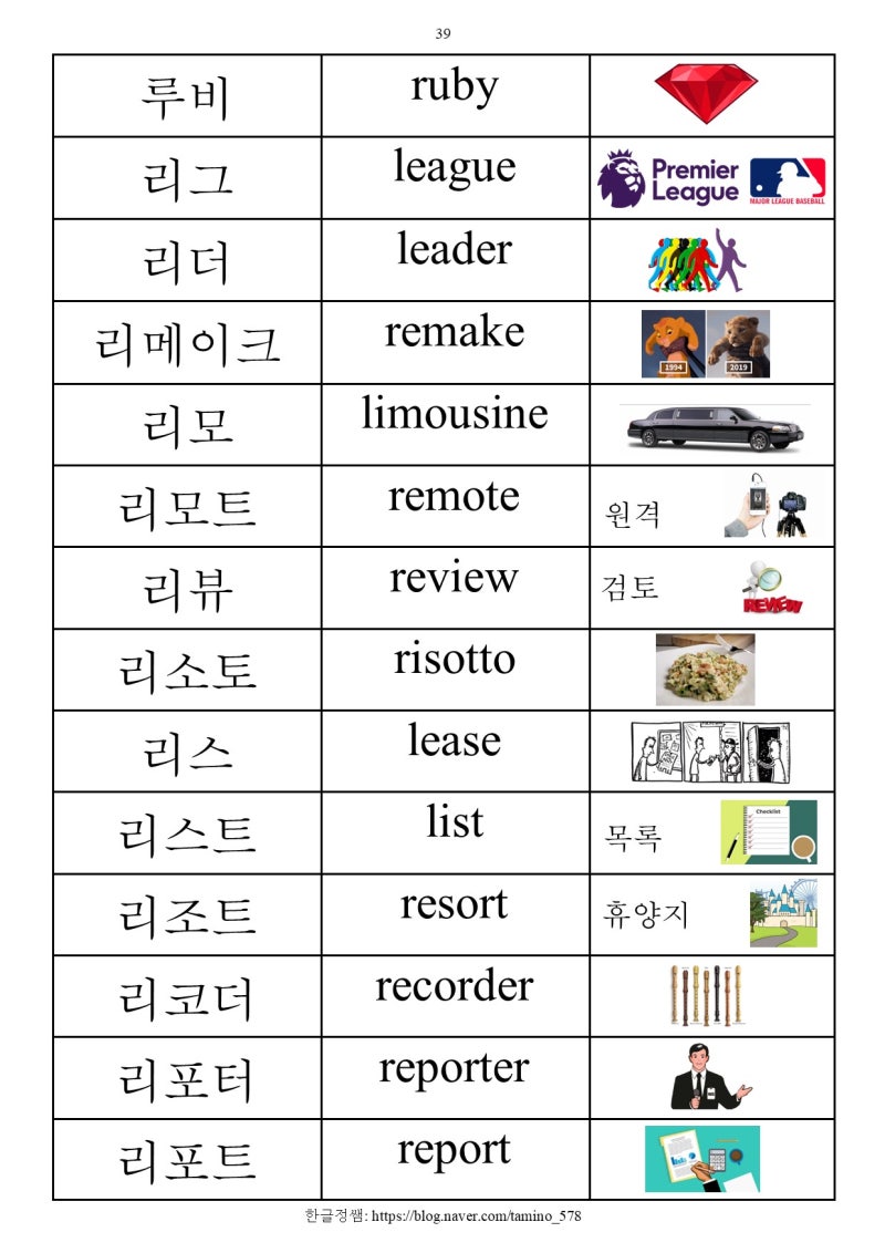 리을로 시작하는 단어 흥미로운 선택 놓치면 후회할 Ctr Элемент