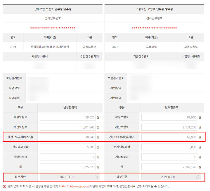 건설업 고용산재보험 보수총액신고확정보험료 및 개산보험료 신고방법 네이버 블로그