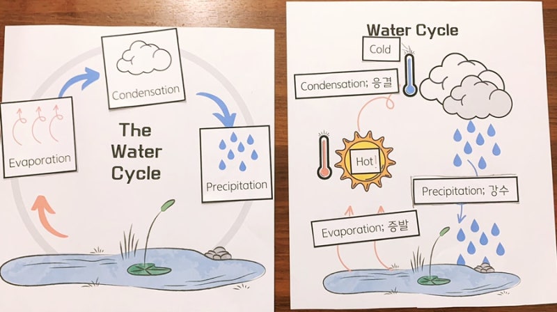 킨더타임즈 7기 #8 Rain (Weather Forecast, Water Cycle, Pyramid, waterproof vs ...