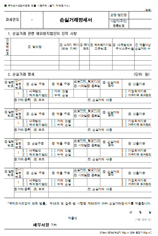 해외현지법인명세서 제출하기해외현지기업 투자 네이버 블로그
