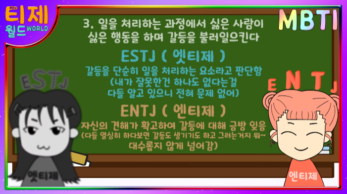 Mbti성격유형 Estj엣티제and Entj엔티제 비교하여 나를 알아가는 중 네이버 블로그