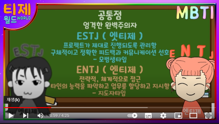 Mbti성격유형 Estj엣티제and Entj엔티제 비교하여 나를 알아가는 중 네이버 블로그