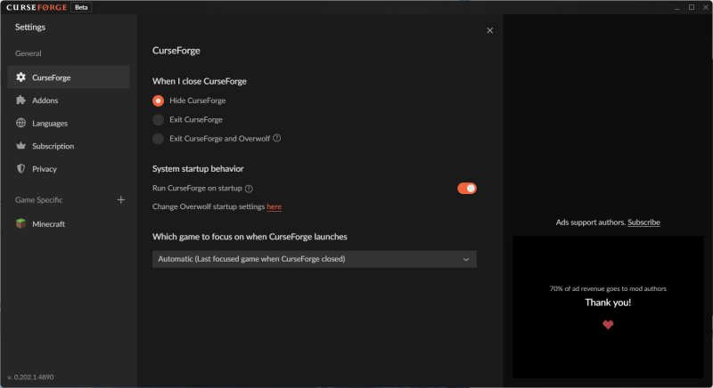 2. Curse Forge Launcher : 네이버 블로그