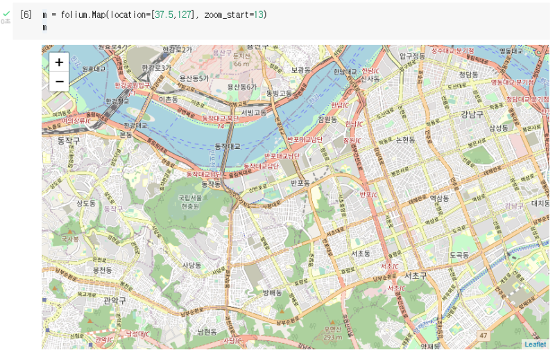 [Python] 파이썬 폴리움(folium) - 지도 시각화 라이브러리 : 네이버 블로그