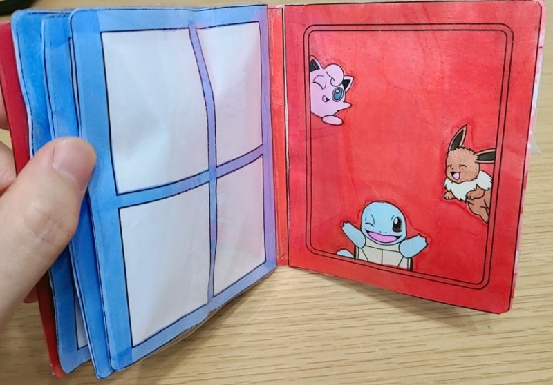 초등학생 만들기 Diy 포켓몬 띠부띠부씰 보관함 띠부띠부씰케이스 초등학생 취미생활 따니네만들기 도안 네이버 블로그