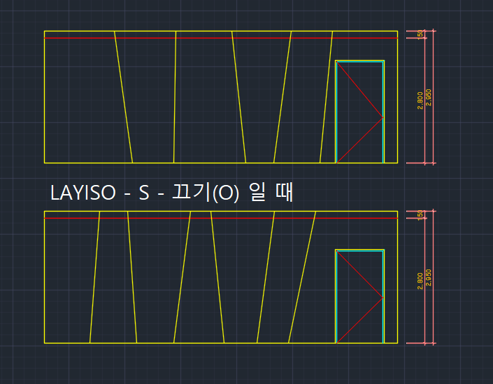 Cad 도면 분리layiso캐드 레이어 정리 선택한 객체의 레이어 제외 끄기잠금 네이버 블로그