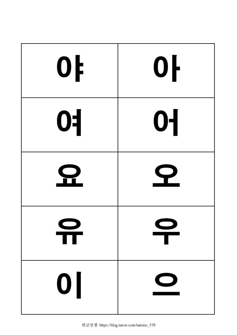 [한글기초(상)] 모음 원리 설명하기 : 네이버 블로그