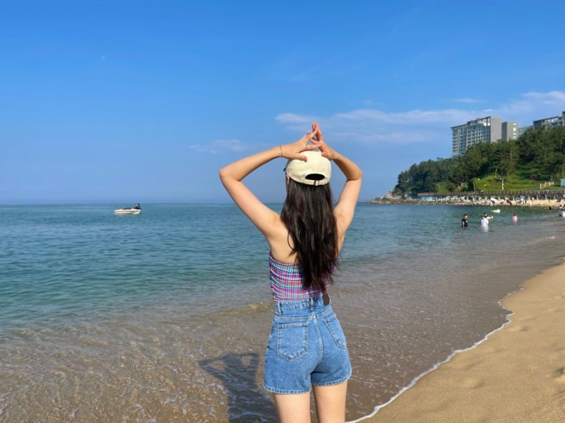강원도 속초 사람없고 조용한 바다 해변 외옹치 해수욕장 네이버 블로그