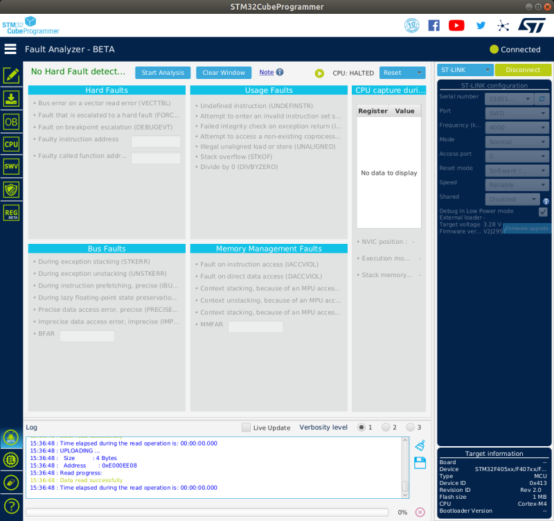 STLinkv2 연결하여 STM32CubeProgrammer 사용 : 네이버 블로그