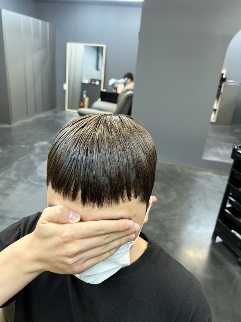 세미 크롭컷 전체 다운펌으로 차분하게 네이버 블로그