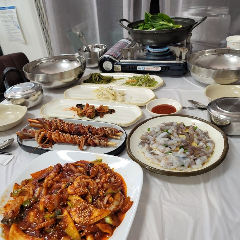 무안맛집 뻘낙지거리의 일등 무안낙지맛집 동산정 2인코스 네이버 블로그