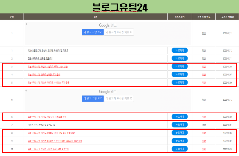 블로그 포스팅 누락 원인을 찾아봅시다 네이버 블로그