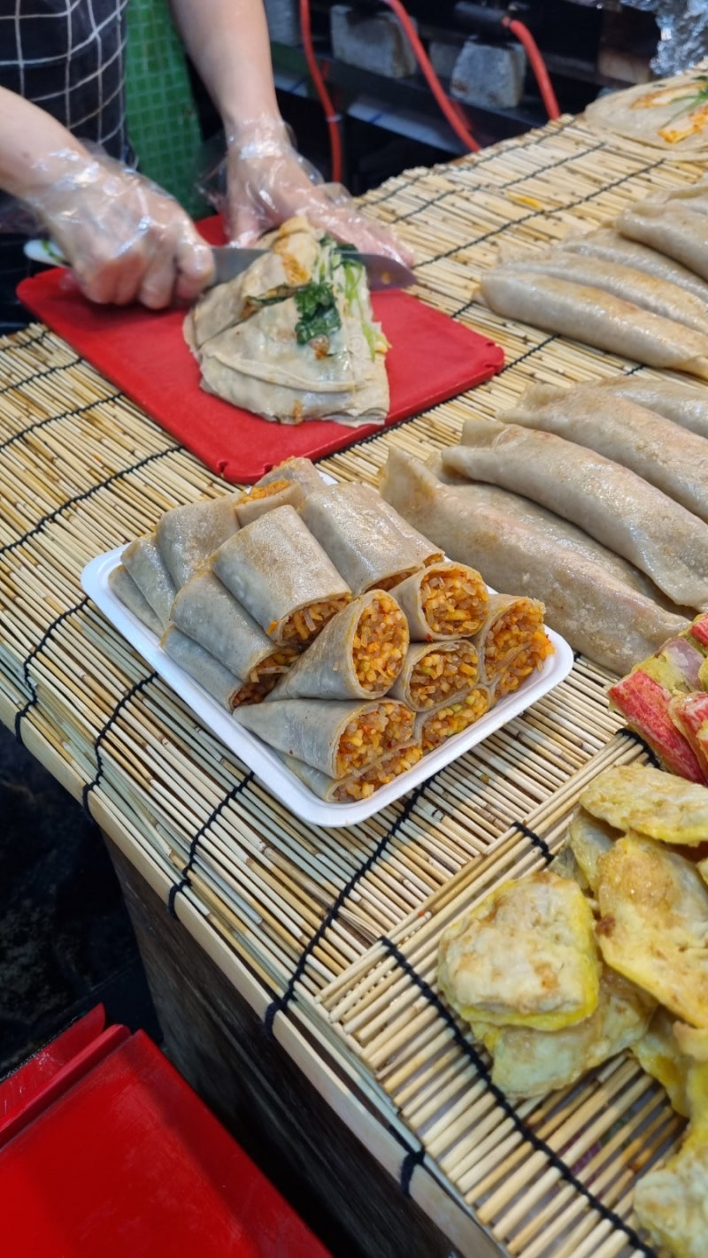 원주 메밀전병 맛집 원주 도래미시장 장씨메밀부침 캠핑요리로 좋아요 네이버 블로그