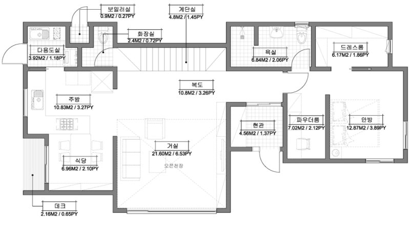 [ 전원주택 설계 ] 50평 모던 전원주택 (M5301-B) : 네이버 블로그