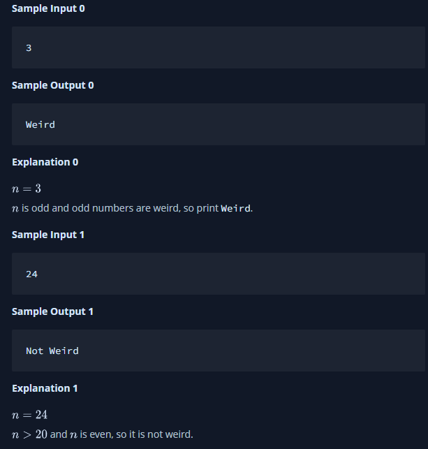 Python HackerRank 문제 2 - Python If-Else : 네이버 블로그