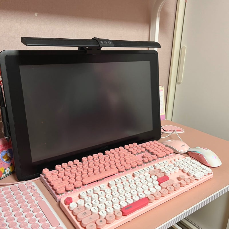 [앱코]ABKO WKM01 무선 키보드 마우스 세트 핑크 구매후기/청축,갈축 비교! : 네이버 블로그