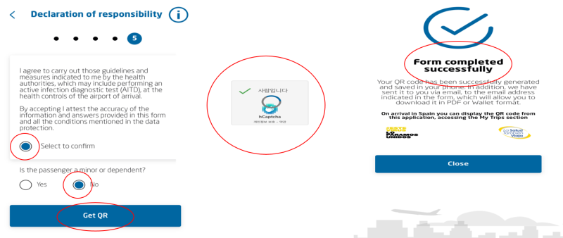스페인 SPTH 작성과 QR코드 발급방법 여행 입국 준비 : 네이버 블로그