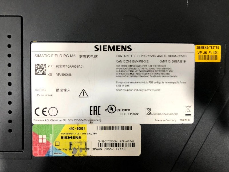 [에스디테크] SIEMENS SIMATIC FIELD PG M5 / 지멘스 산업용 노트북 PC 산업용PC수리 / 6ES7717 ...