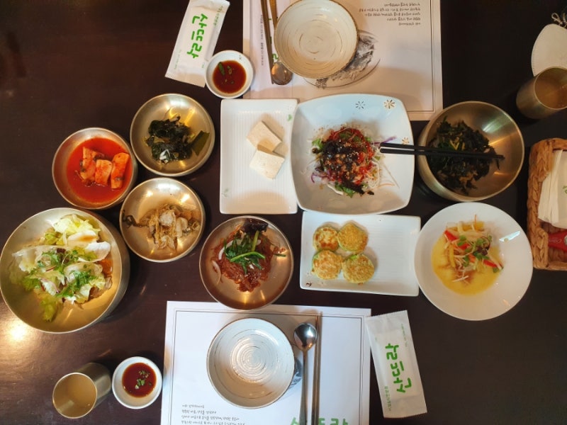 용인 수지 맛집 산뜨락 한정식 내돈내산 솔직후기 네이버 블로그