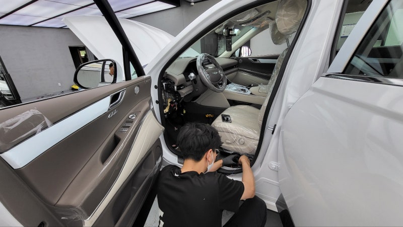 GV80 신차패키지+순정옵션작업 (HDA2,파워도어,뒷좌석모니터) : 네이버 블로그