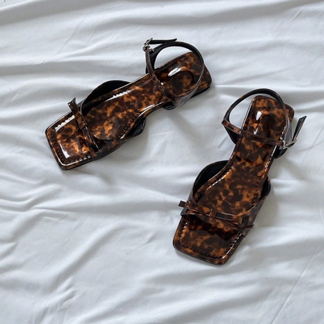 FLOS Troy 트로이 샌들 브랜드 납품 스트랩샌들 (블랙, 실버, 레오파드) : 네이버 블로그