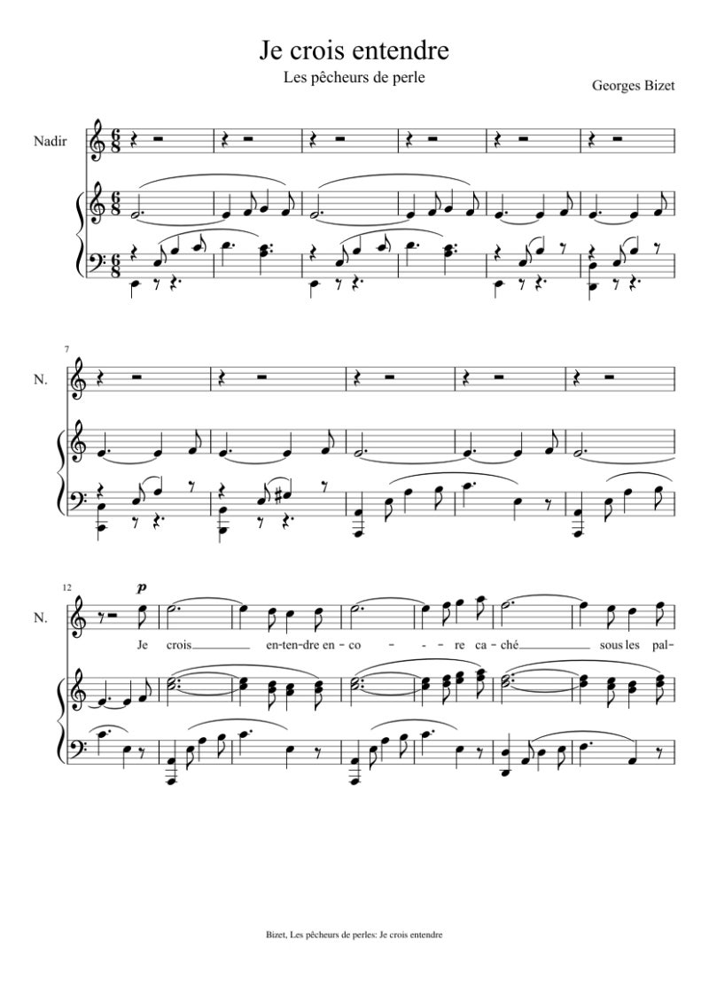 je crois entendre encore 귀에 남은 그대의 음성 : 네이버 블로그