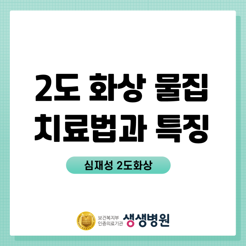 2도 화상 물집 치료 심재성 2도화상 치료법과 특징 네이버 블로그