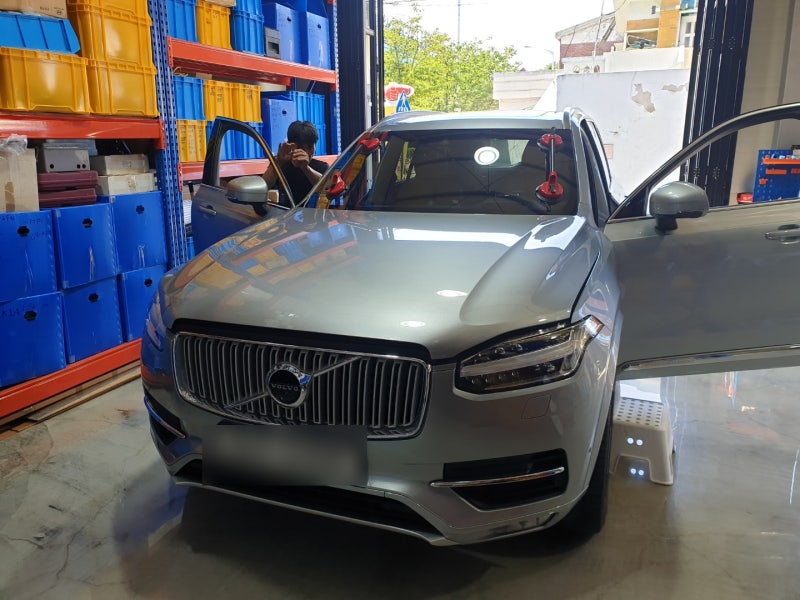 볼보 Xc90 앞유리교환 돌빵 스톤칩 깨짐으로 Volvo 정품 Hud 전면유리교체 과정 소개와 내 수입차 전면유리교환 시