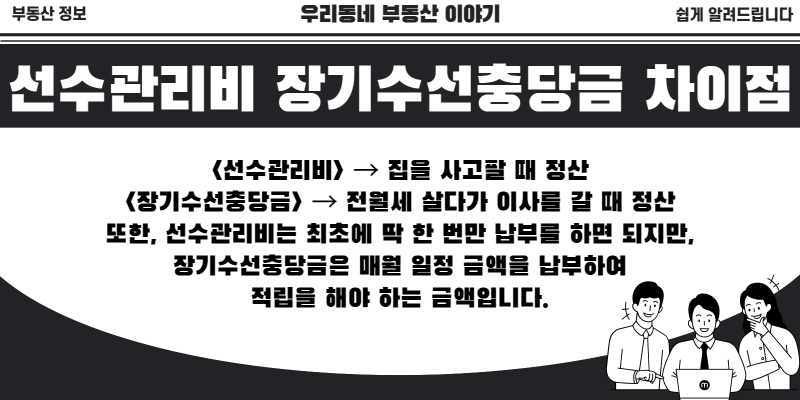 선수관리비 관리비 예치금 개념 정산방법 장기수선충당금과 차이점 알아보기 네이버 블로그