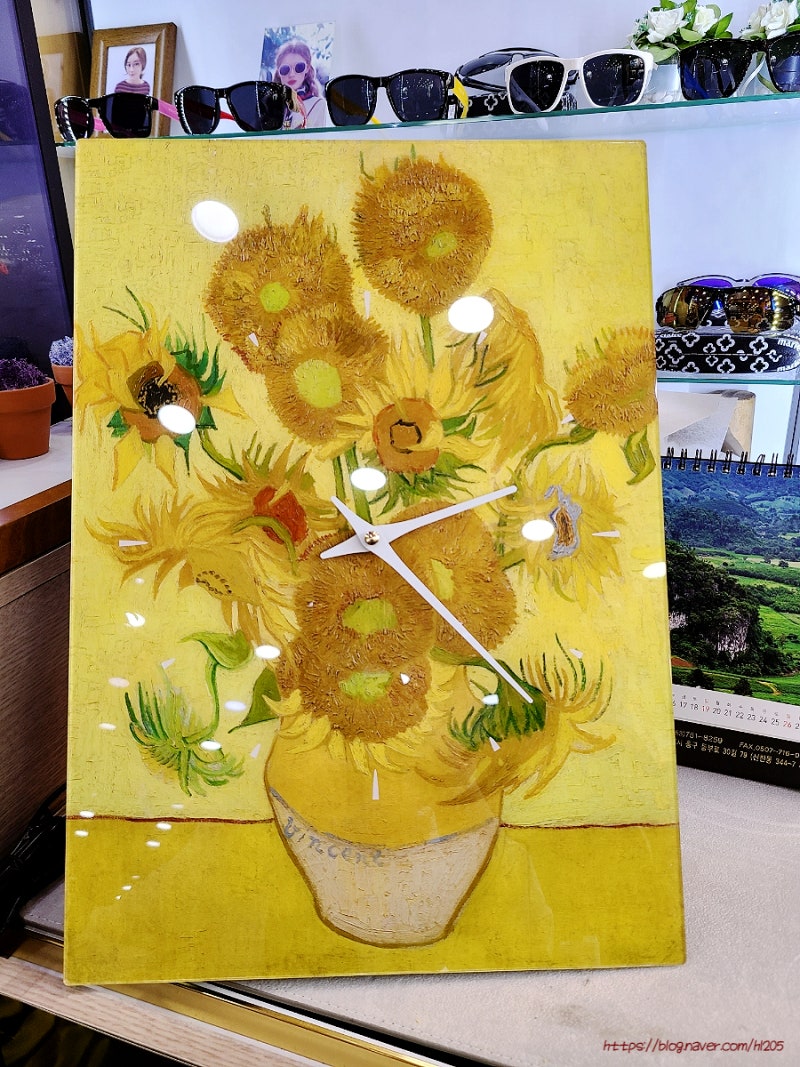 해바라기 명화 캔버스액자 풍수지리 인테리어 (더윤액자) : 네이버 블로그
