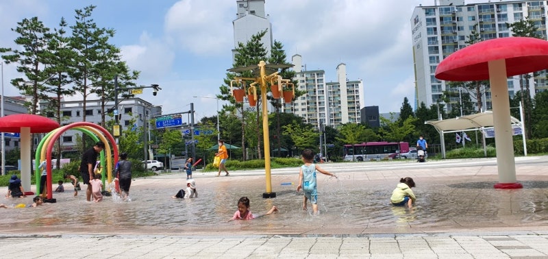 김포 어린이들은 좋겠다~ 물놀이장 And 바닥분수 있어서~ 네이버 블로그