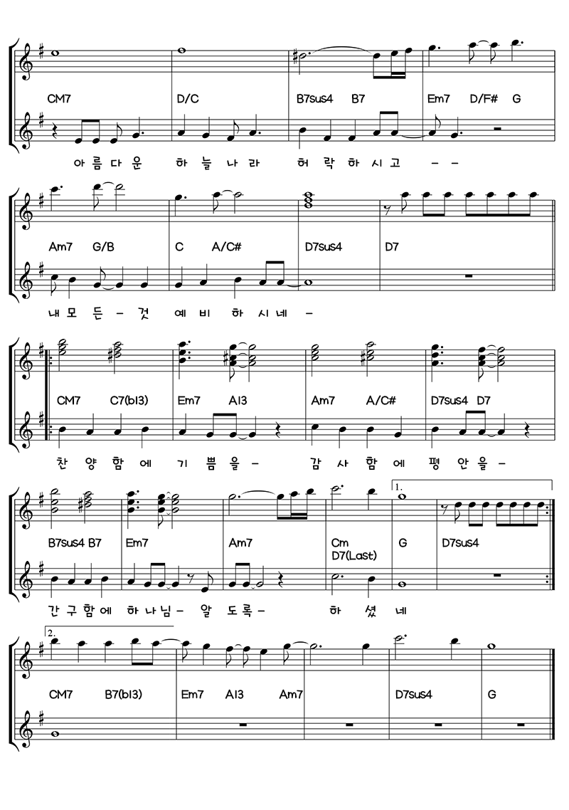 나의 가장 낮은 마음 (낮은자의 하나님) 세컨 A,G,F : 네이버 블로그