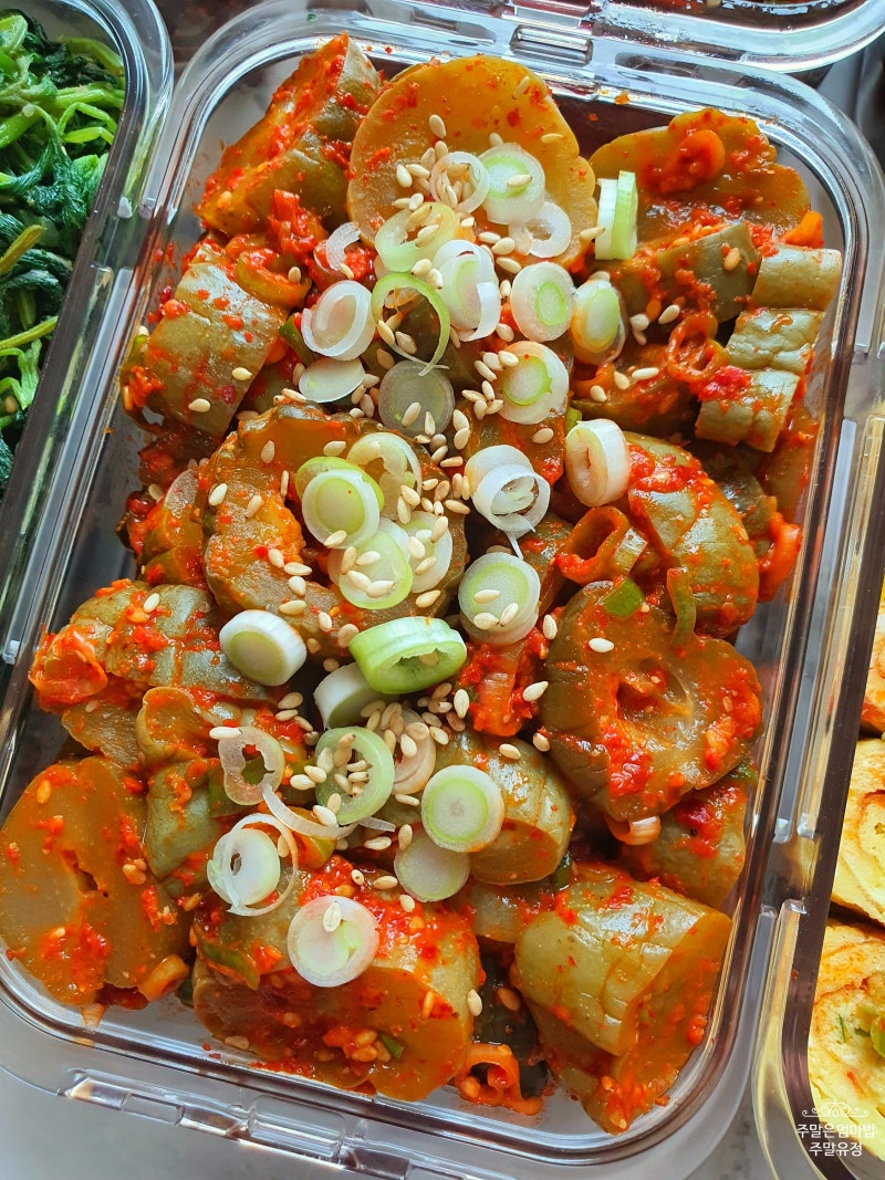 여름 밑반찬 일주일 밑반찬 만들기 냉장고 털이 도시락반찬 구운가지무침 깻잎순볶음 김치계란말이 매운중멸치볶음 오이지무침 김밥햄야채