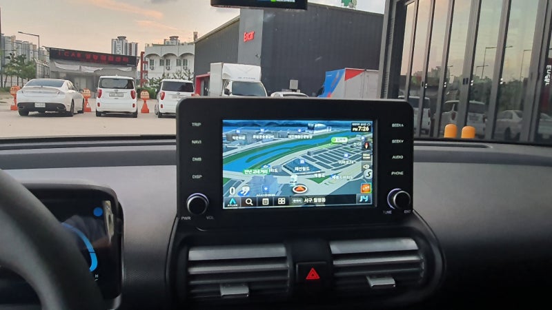 i♥오토인 현대 캐스퍼 일체형 내비게이션 매립 시공 [JY커스텀 N7000 Live] : 네이버 블로그