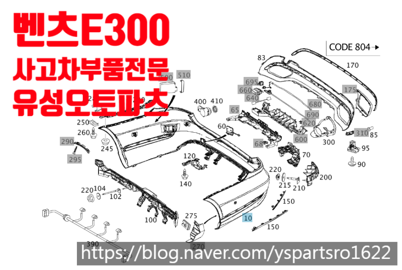 [수입차부품유통 / 수입차부품 / 유성오토파츠 / 유성파츠로 ] 2014년식 벤츠 E300 후면 사고차 : 네이버 블로그