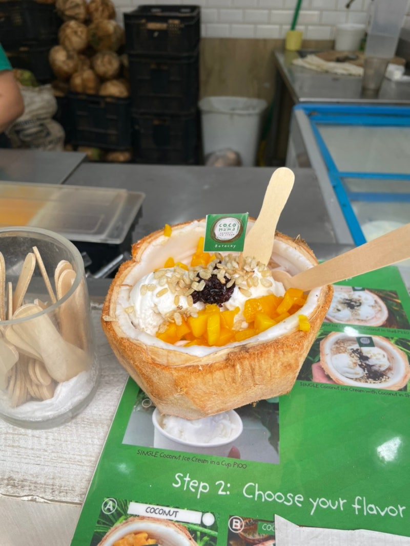 보라카이 디몰 디저트 맛집 아이스플레이크할로망고코코마마디몰망고가게 네이버 블로그