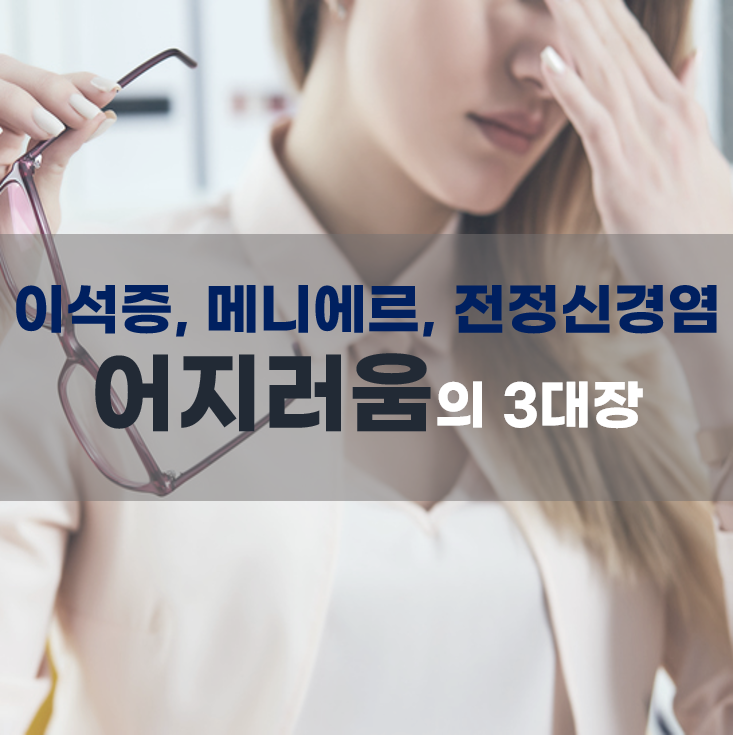 이석증 메니에르 전정신경염 어지러움의 3대장 네이버 블로그
