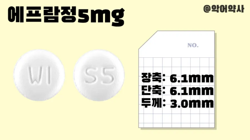에프람정 5mg , 10mg 항우울제 SSRI 기전과 용법 : 네이버 블로그