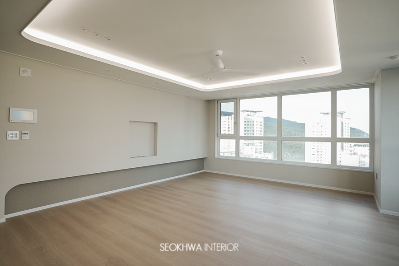 부산 해운대구 재송동 더샵센텀파크1차 50평 A타입 인테리어 편안하고 고요한 분위기를 만드는 원목마루 인테리어 네이버 블로그