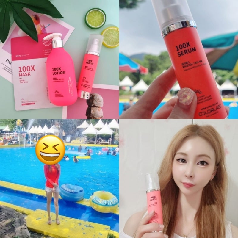 컬러랩스 100엑스 화이트태닝 세럼 바디로션 으로 탄피부 다시 하얗게~ 네이버 블로그