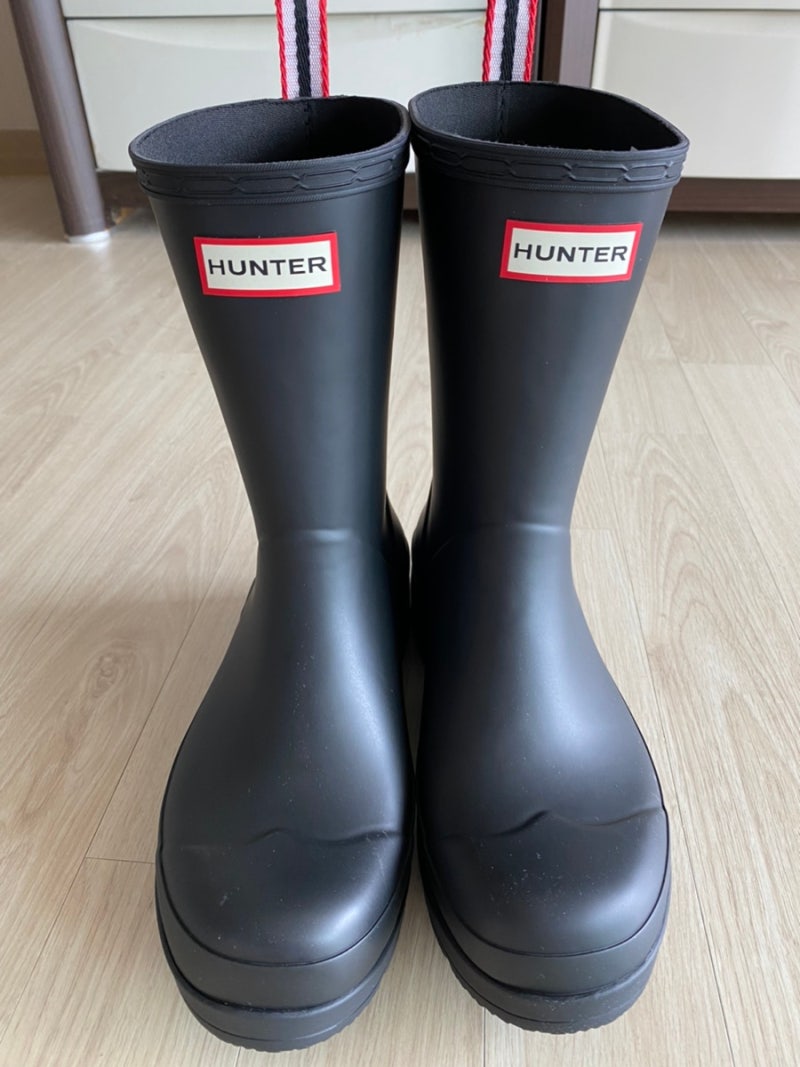 헌터 오리지날 플레이 미드 레인부츠 블랙 후기 : 네이버 블로그